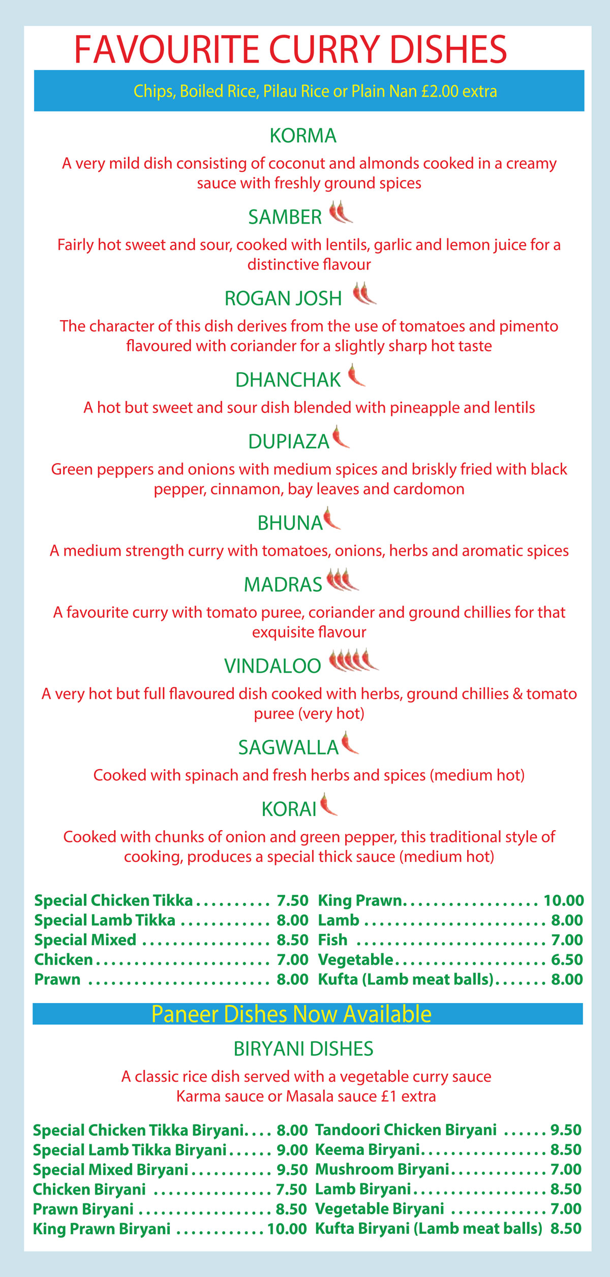 Indian Takeaway with award winning chefs