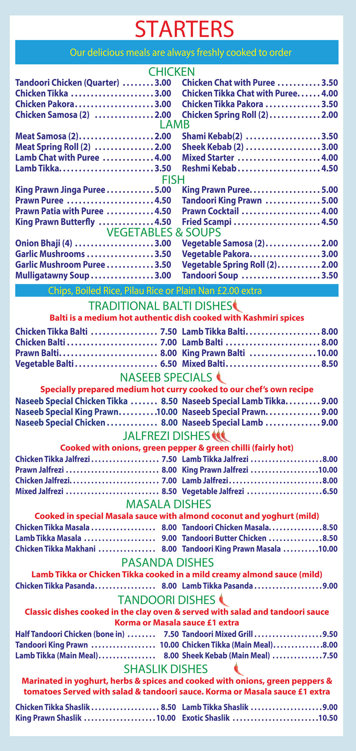 Indian Takeaway with award winning chefs